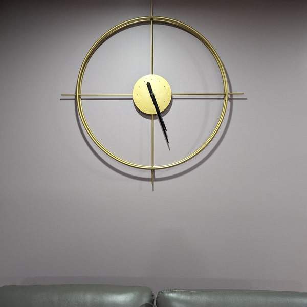 48 Inch Special Edition Metal Large Wall Clock, Rustic Oversized Wall ...