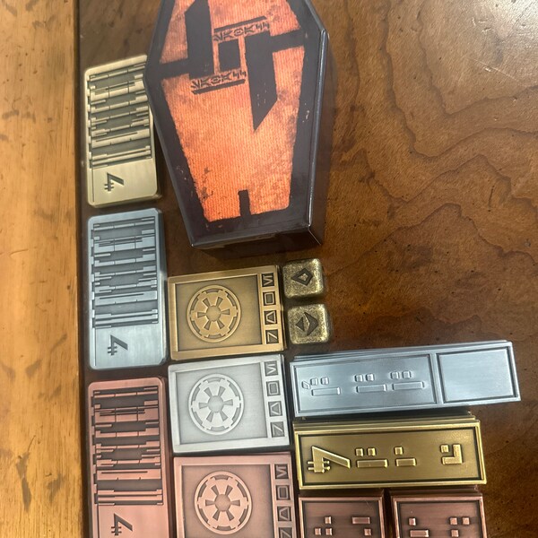 Deluxe Sabacc Core Worlds Set Solid Metal | Sabacc Gaming Tokens |star ...