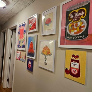 Goldfish Swimming in Blue Jello. Print From My Original Painting. - Etsy