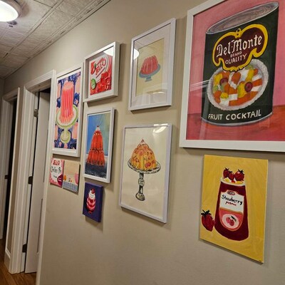 Goldfish Swimming in Blue Jello. Print From My Original Painting. - Etsy