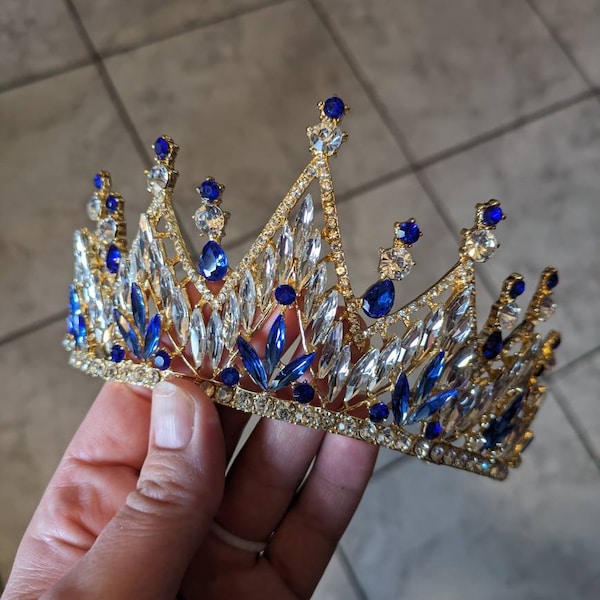 Ruby Red Crystal Crown,victorian Royalty Crown, Red Tiara, Quinceanera ...