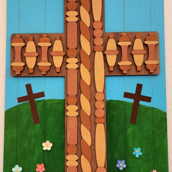 Spindle Cross, Crosses, DIY - Etsy