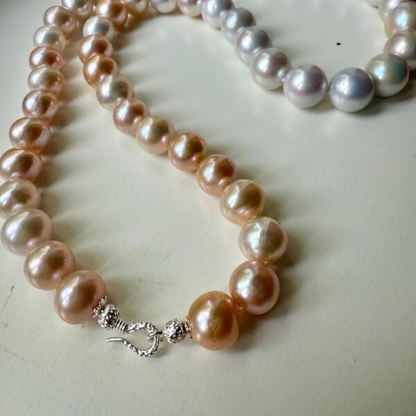Natural Metallic Multi-color Ripple Pearl Strand, Natural Mixed Color ...