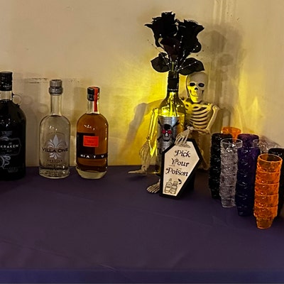 Gothic Bar Sign, Coffin Bar Signs, Alcohol Bar Sign, Halloween Signs ...