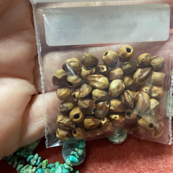 32" Navajo Ghost Spirit Beads Cedar Juniper Berry Necklace - Ghost ...