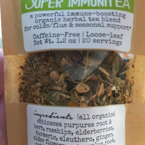 Super Immunitea Organic Loose-leaf Medicinal Herbal Tea for the ...