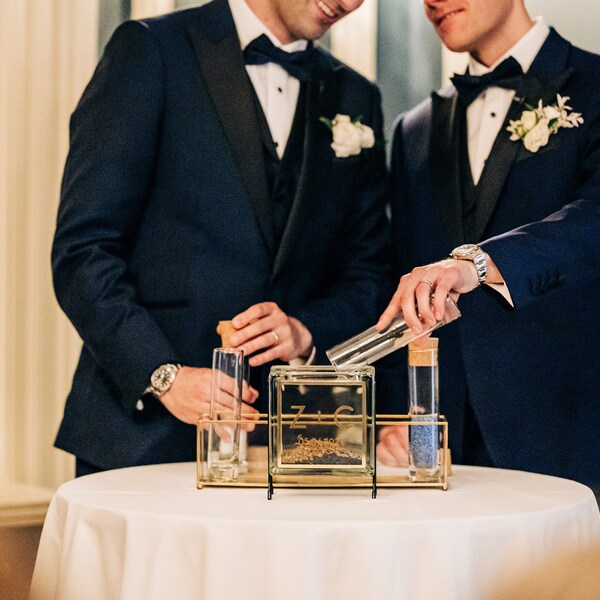 Sand Ceremony Set for Wedding, Unity Candle Alternative, Personalized ...