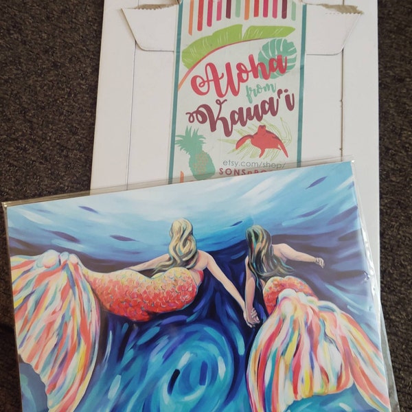 Ahi Tuna Print, Yellowfin Art, Sport Fish Painting, Kauai Hawaii Artist ...