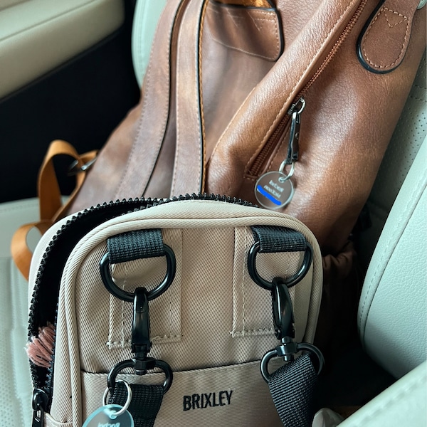 Small Lost and Found Keychain Contact Information Air Tag Key Ring ...