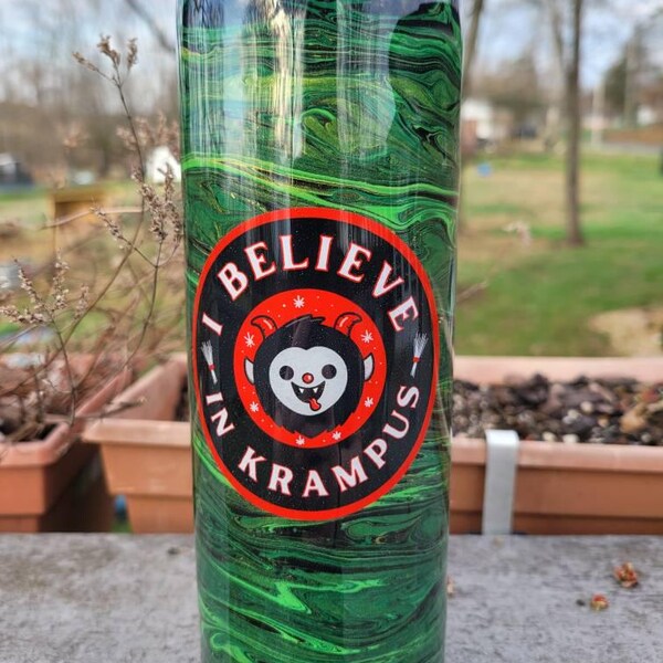 I Believe in Krampus Sticker | Cute Krampus Sticker | Creepmas Sticker ...