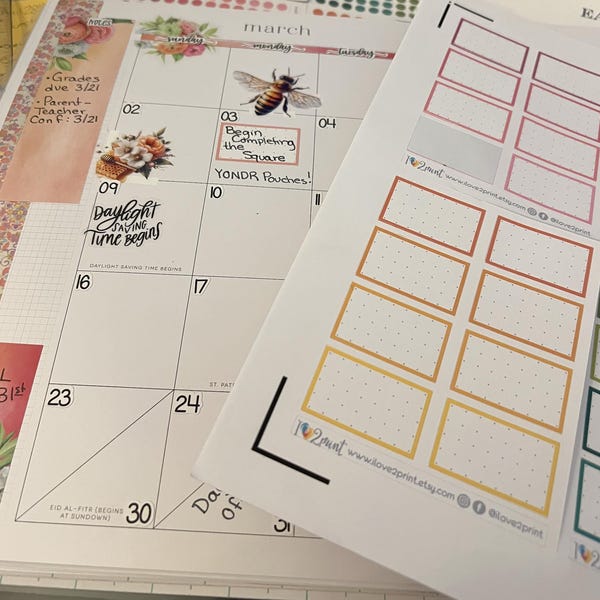 Elena Planner Girl Diabetes Planner Stickers, Glucose Printable ...