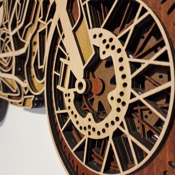 MOTORCYCLE Laser Cutting Wall Art Laser Cut File and Dxf Cnc, Moto Svg ...