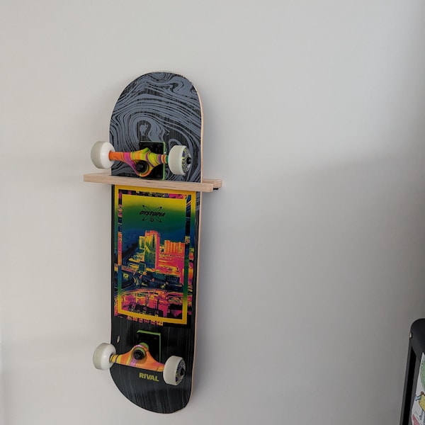 Skateboard / Longboard Wall Storage - Single Board Display - Etsy