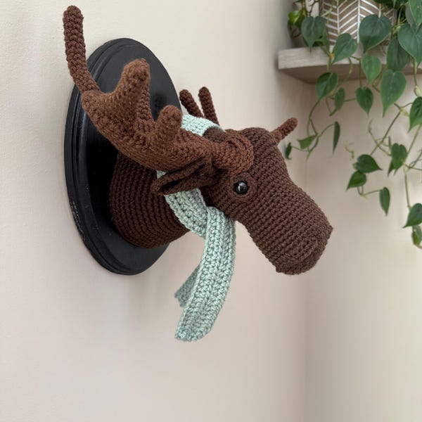 Moose Faux Taxidermy PDF Crochet Pattern - Etsy