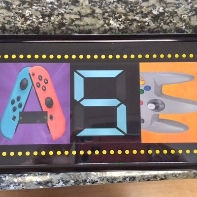 Video Gamer Sign, Video Name Sign for Gamer, Gamer Gift, Nerd Gift ...