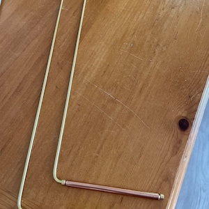 Solid Copper and Brass Dowsing Rods for Tracing Spritual Energy Chi ...