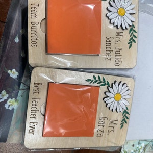 Teacher Sticky Note Holder, Best Teacher Ever, Teacher of the Year, End ...