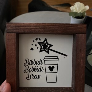 Disney Mini Wood Sign Mickey Princess Coffee - Etsy