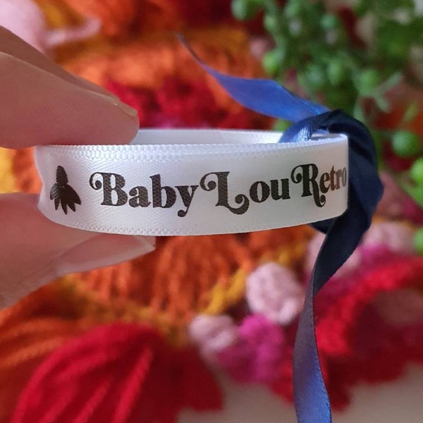 Business Branded 10mm Personalised Printed Ribbon - Business Gift Wrap ...