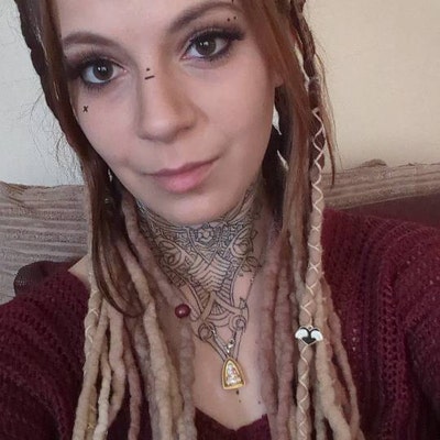 Brown Curly Wool Dreads. Coffee, Dark Brown, Medium Brown Locks Double ...