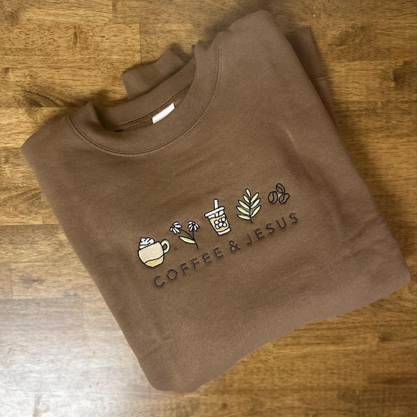 Coffee & God Embroidery File - Coffee Lover Embroidery - Religious ...