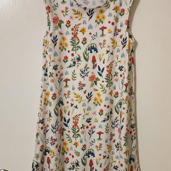 Girls A Line Summer Dress Sewing Pattern Sleeveless Polka Dots Easy ...