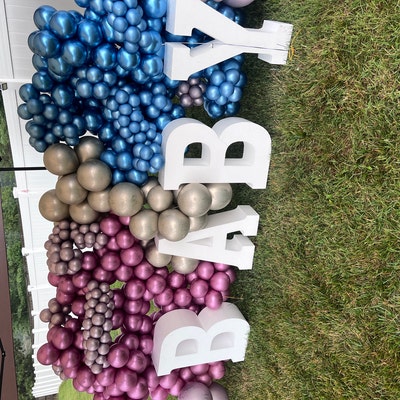 Giant Freestanding Letters and Numbers 30 Tall 3D Foam Numbers and ...