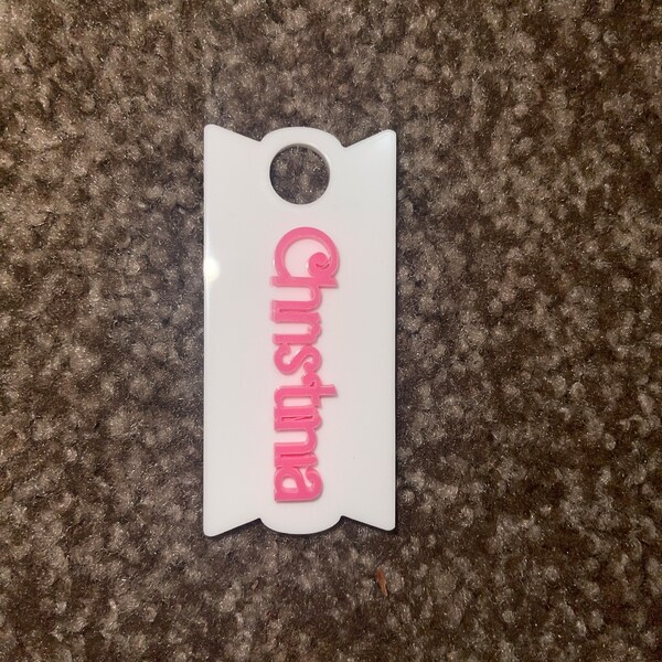 Stanley Name Plates Lid Toppers Cup Accessories Pink Blue Personalized ...