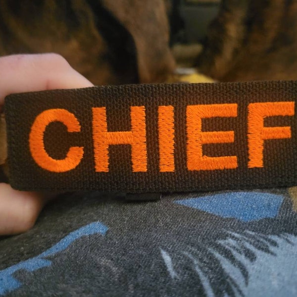 Custom 1.5” Patches Embroidered Both Name and Phone Number With Hook ...