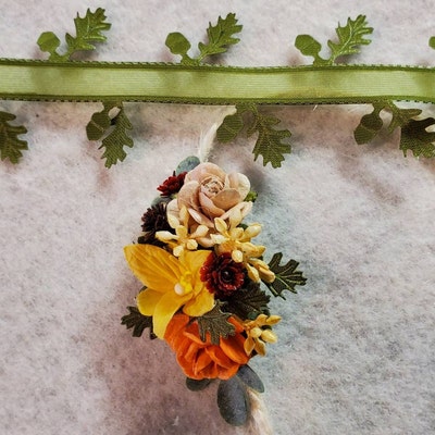 Rustic Ribbon, Woodland Ribbon, Leaf Ribbon Green, Acorn Ribbon, Green ...