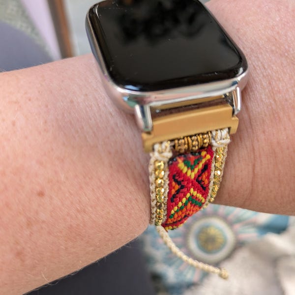 Bohemian Watch Band Handmade Bracelet Wrist Strap 38mm-41mm 42mm-49mm ...