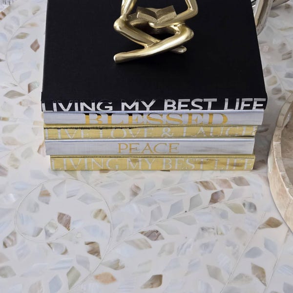 Modern Book Stack | Book Set | Coffee Table Books | Coffee Table Decor ...