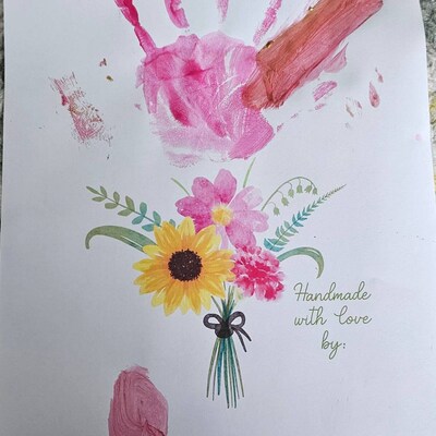 20 Valentine Handprint Art Printable Valentine's Day Classroom Mom ...