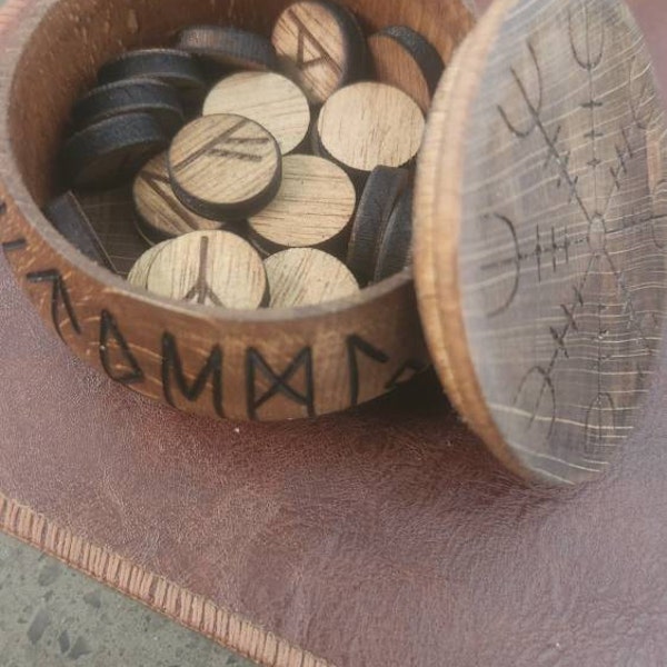 Runecaller Norse Rune Wand Volva Staff Distaff Asatru Altar Divination ...