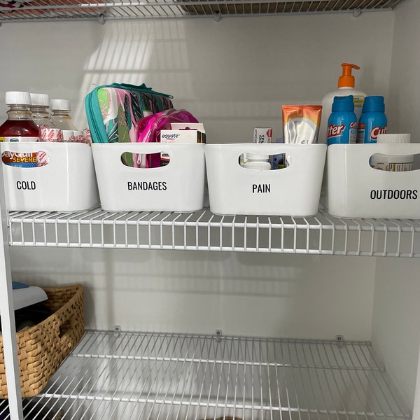 Greeting Card Box Labels, Custom Vinyl Labels, Greeting Card Organizer ...