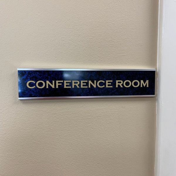 Personalized Office Name Plate, 2x8 or 2x10, Laser Engraved - Etsy