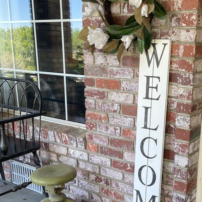 Modern Farmhouse Welcome Sign, Welcome Sign, Porch Sign - Etsy