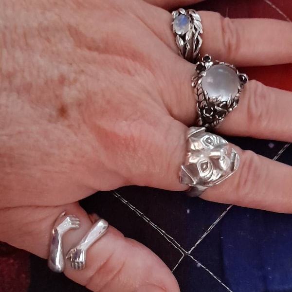 The Original Hug Ring. Handmade in London From Recycled Sterling Silver ...