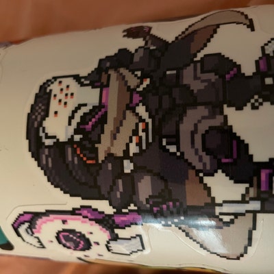 Overwatch 2 Ashe Pixel Spray Vinyl Sticker Decal, Laptop, Phone, Gaming ...