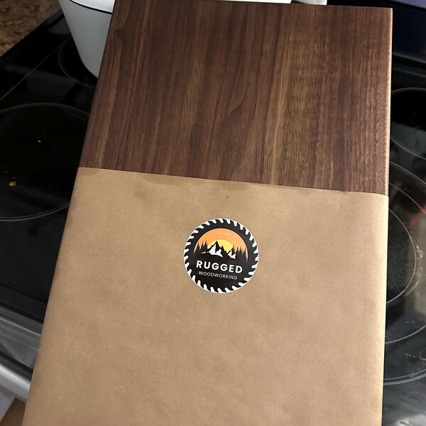Solid One-piece Hardwood Cutting Board- Premium Walnut, Cherry, Maple ...