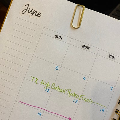 Day Names Abbreviated Mini Sticker Sheet Weekday Name Sticker, Kiss Cut ...