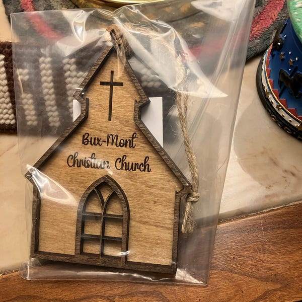 Personalized Church Christmas Tree Ornament Gifts for Sunday School ...