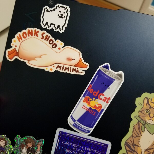 Cute Meowntain Mew Sticker | Cat Soda Sticker | Water Resistant Sticker ...