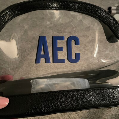 Double-layer Vinyl Monogram Decal Shadow Block Monogram Decal Monogram ...