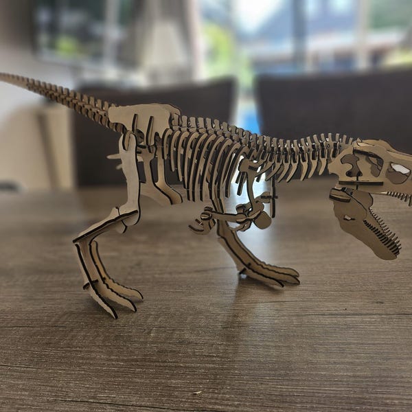 Tyrannosaurus Skeleton .dxf Digital File Template for Laser Cutting. - Etsy