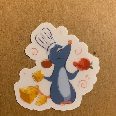 Remy Seeing Flavors Transparent Sticker/ Ratatouille Chef Pixar Foodie ...