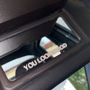 Car Mirror Decal You Look Good Car Mirror Sticker Rear View - Etsy