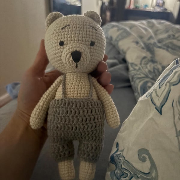 SHIPS FAST Crochet Teddy Bear Doll Amigurumi Teddy Bear Stuffed Bear ...