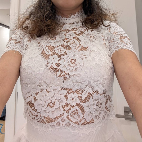 Bridal Topper Long Sleeve, Bridal Topper Beaded, Wedding Dress Cover Up ...