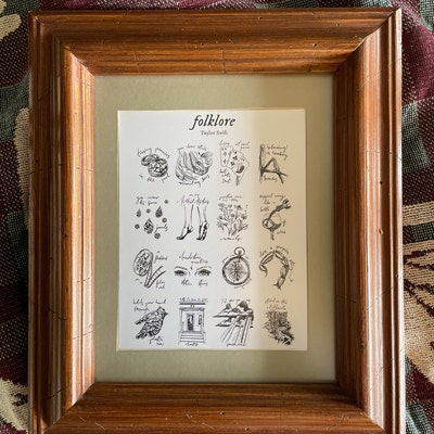 Taylor Swift Folklore Tracklist Print / Merchandise / Fanart - Etsy UK
